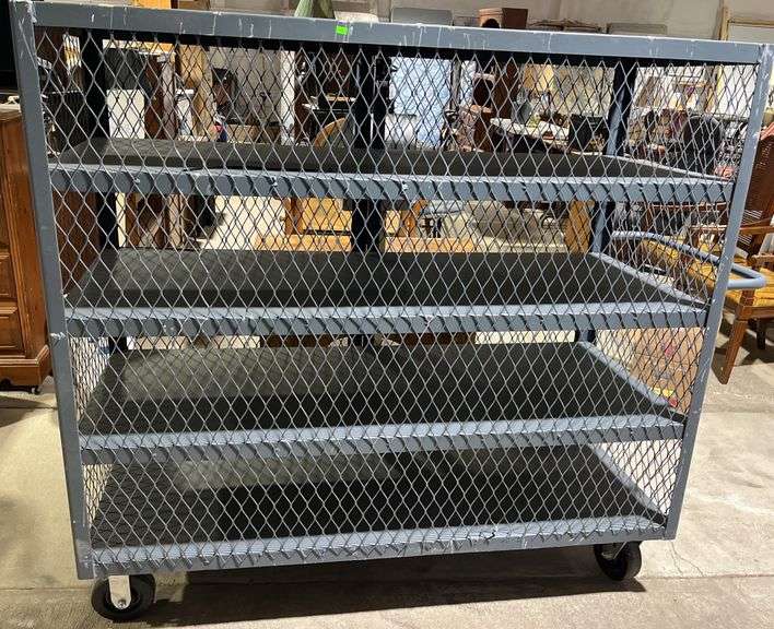 Durham MFG Cage Cart with expanded metal 26x60x56" - Metzger Property ...
