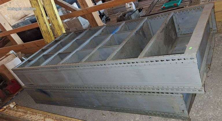 2 Metal Shelving Units with Compartments, 36x84x12 Inches - Metzger ...