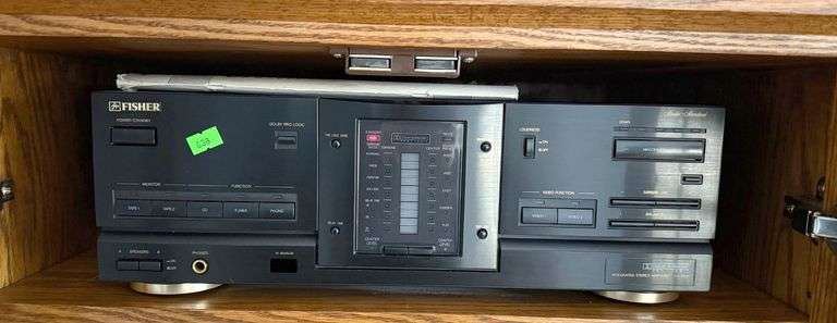 Fisher Integrated Stereo System with Amplifier and Dual Cassette Deck ...