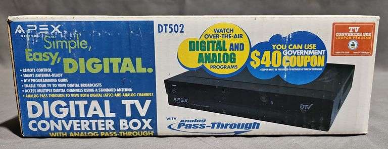 Apex digital tv converter box DT502 (sealed) - Metzger Property ...