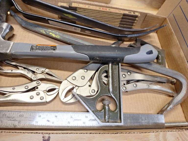 Pry bars, hammer, vise grips, crowbar, straight edge - Metzger Property ...