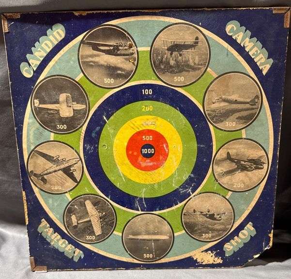 Pair of Vintage Wooden Target Games - Metzger Property Services, LLC