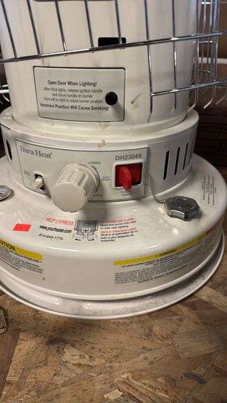 DuraHeat Portable Convection Kerosene Heater Provides 23,800 Btu's of ...