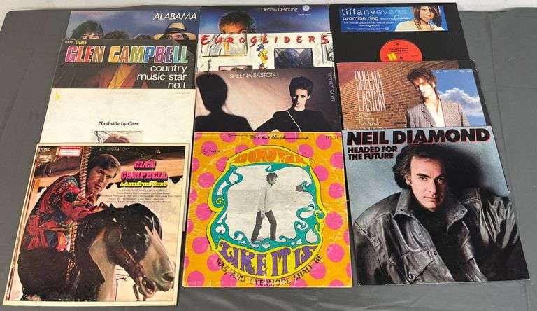 Collection of Assorted Music Vinyl Records from Various Artists ...