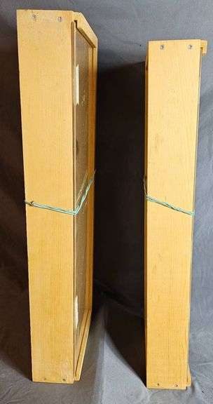 Two Rectangular Frames With Mesh Inserts, 10″ x 25″ Each - Metzger ...