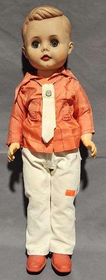 1971 Ideal Toy Corp. Plastic Boy Doll 18