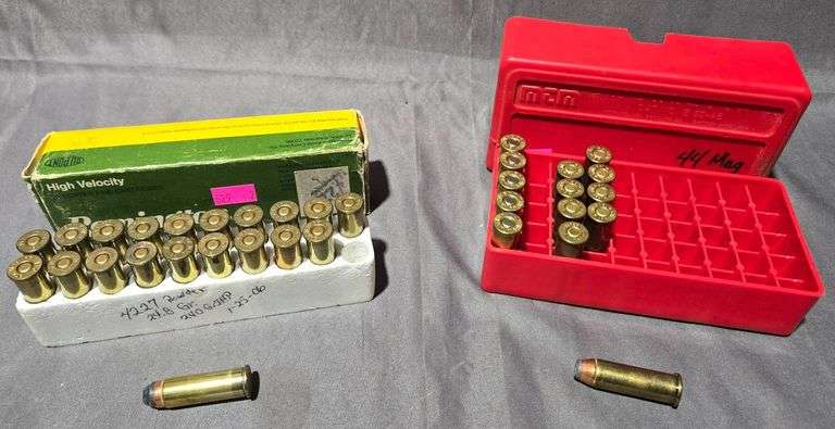 .44 Caliber Reloaded Ammunition in Remington Box and MTM Case - 33 ...