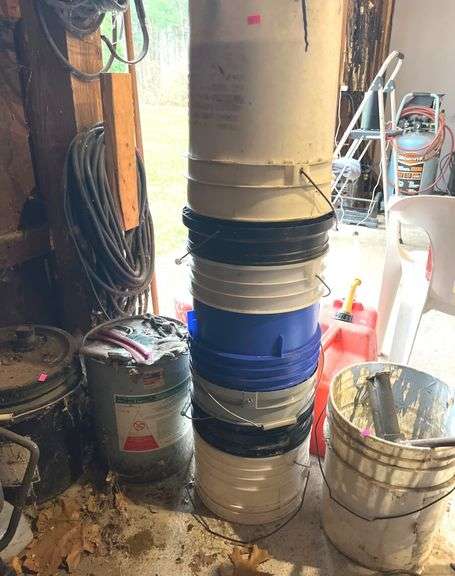 Buckets and Metal Containers with Tools and Materials - Metzger ...