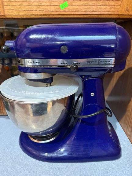 KitchenAid KSM90 Stand Mixer in Cobalt Blue with Accessories - Metzger ...