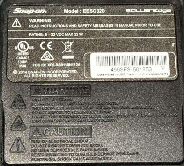 Snap-On Solus Edge Automotive Scanner - Metzger Property Services, LLC