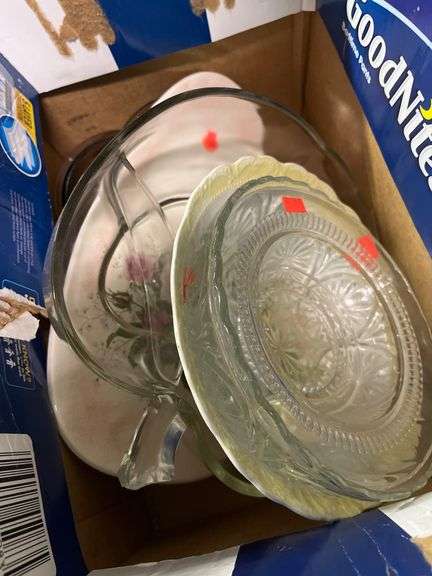 Glass Dishware, Ceramic Tray, Black Handbag and Thermal Paper Rolls ...