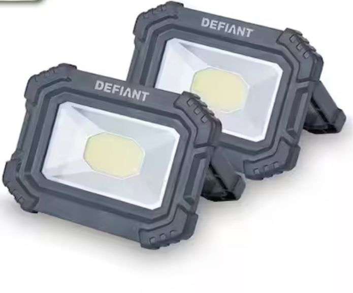 Defiant 3000 Lumens Rechargeable Magnetic Utility Light With Power Bank ...