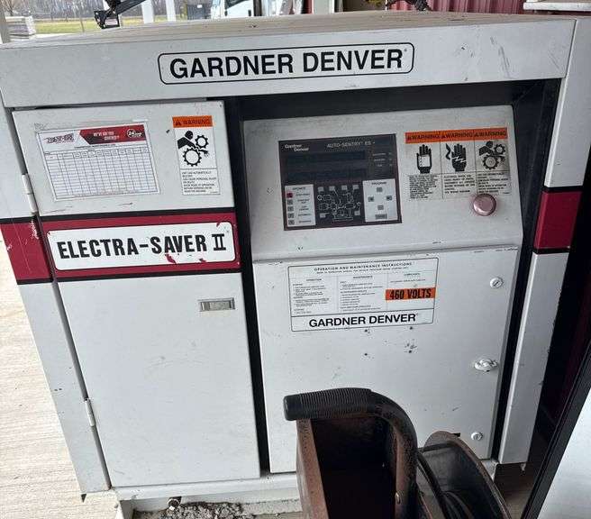 Gardner Denver Electra-Saver II Rotary Screw Air Compressor - Metzger Property Services, LLC