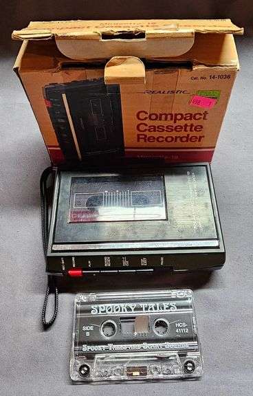 Realistic Minisette-18 Compact Cassette Tape Recorder with Cassette and ...