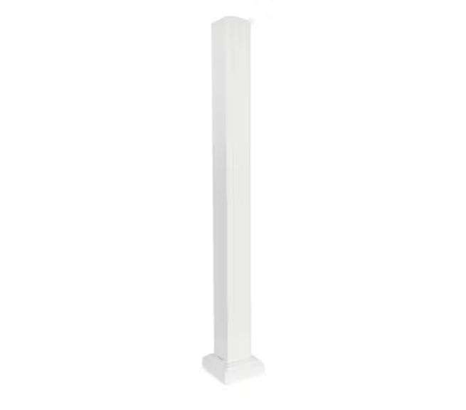 NewTechWood Allure 3 in. x 3 in. x 42 in. White Aluminum Deck Post Kit ...