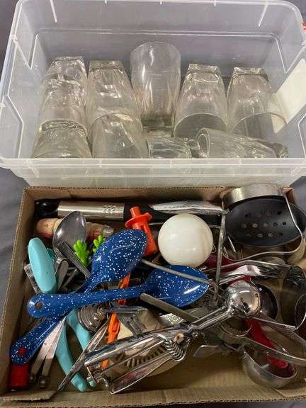 Kitchen Utensils and Clear Glassware Set - Metzger Property Services, LLC