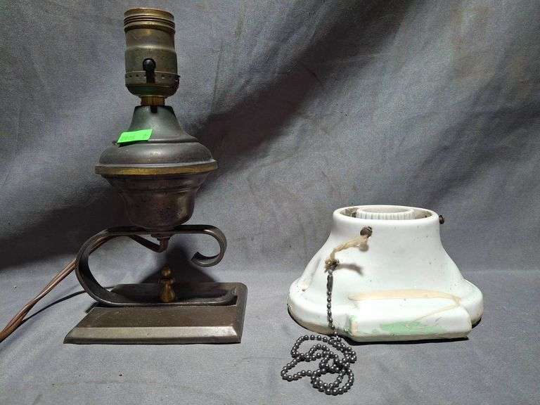 Metal Table Lamp and Ceramic Ceiling Light Fixture Components - Metzger ...
