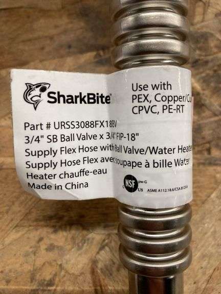 Shark Bite supply hose with valve - Metzger Property Services, LLC
