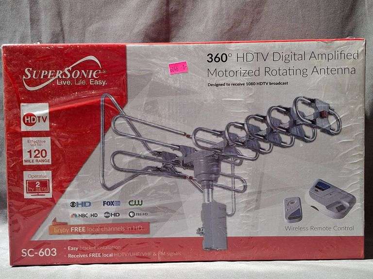 SuperSonic SC-603 HDTV Amplified Rotating Antenna - Metzger Property ...