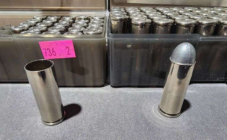 Reloaded .45 Long Colt Ammunition in Cases - 50 rounds, 25 casings ...