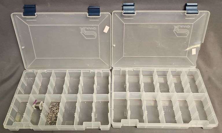 2 - Plano Plastic Tackle Boxes 11" x 7" - Metzger Property Services, LLC