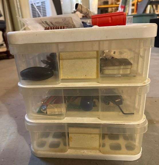 Tool Storage Bin with Assorted Hand Tools, Reloading and Cleaning ...