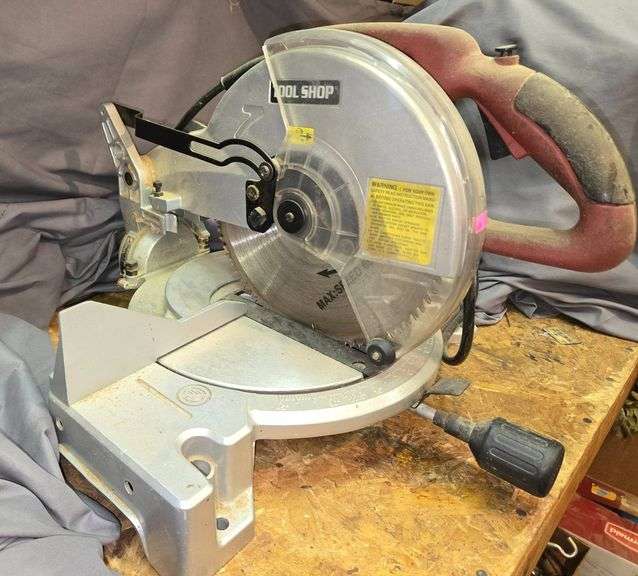 10-Inch Tool Shop Compound Miter Saw with 15-Amp Motor - Metzger ...