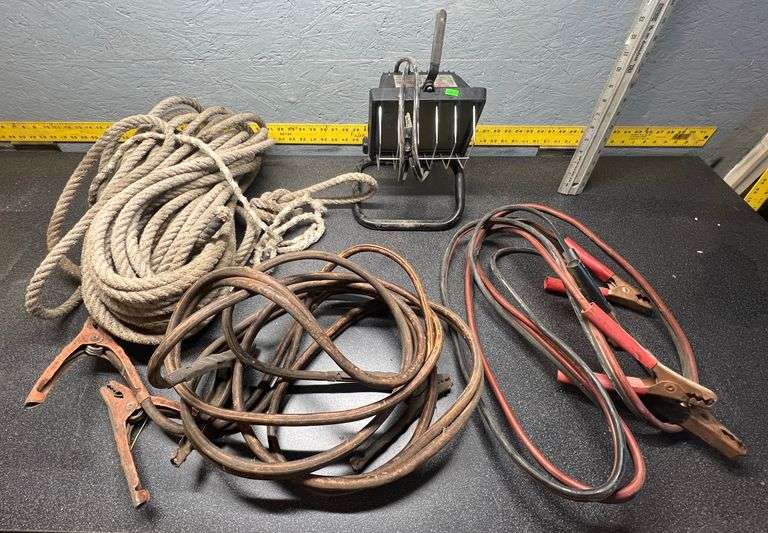 Rope, Jumper cables, work light - Metzger Property Services, LLC