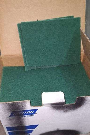 Box of Green Abrasive Pads - Metzger Property Services, LLC