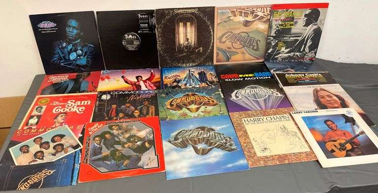 Collection of 22 Vinyl Records Featuring Various Artists and Genres ...