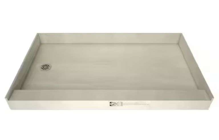 Tile Redi Redi Base 54 in. L x 30 in. W Alcove Single Threshold Shower ...