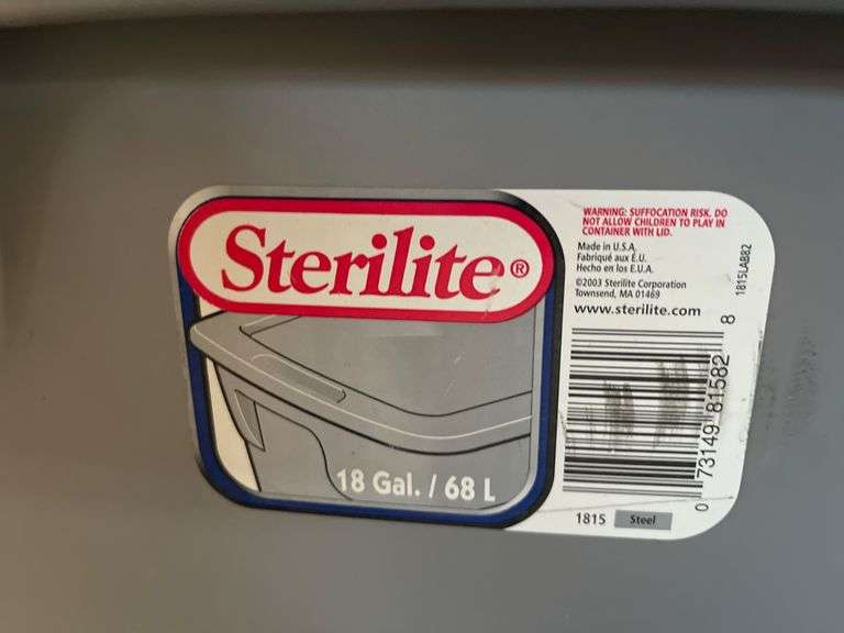 Sterilite and Bella Plastic Storage Containers - Metzger Property ...