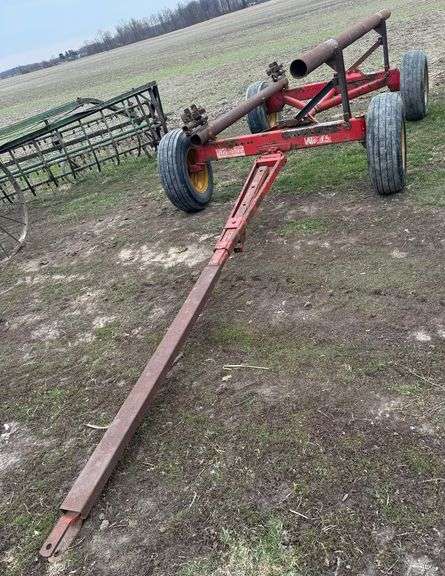 Homemade header cart, 6 row, Kewanee running gear, great tires - PICK ...