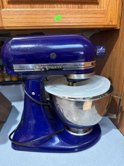 KitchenAid KSM90 Stand Mixer in Cobalt Blue with Accessories - Metzger ...