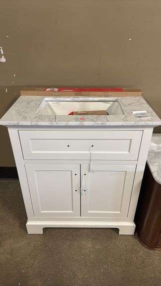 Home Decorators Collection Doveton 30 in. Single Sink Freestanding ...