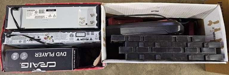 Craig DVD Player, VHS Rewinder, and Assorted Media Equipment - Metzger ...