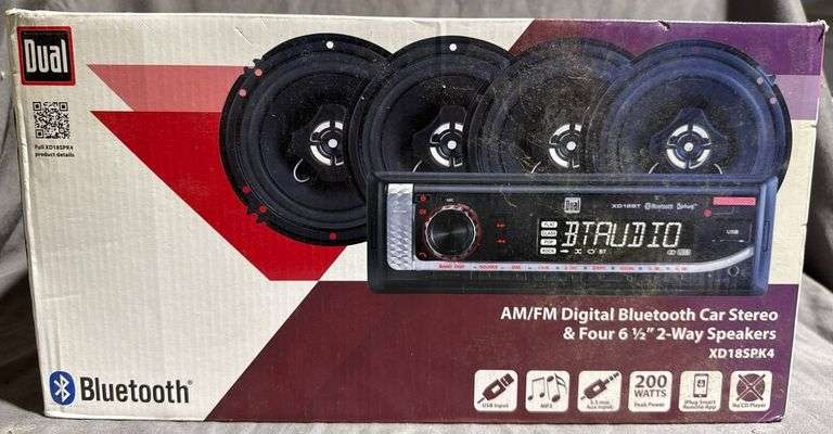 Dual Electronics Car Stereo System with Bluetooth and Four 6.5-Inch 2 ...