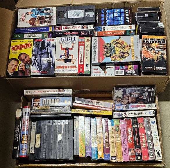 Assorted VHS Tapes Including Movies, TV Shows and Documentaries ...