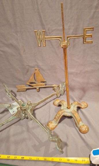 Copper Weathervane parts inc. Sailboat - Metzger Property Services, LLC
