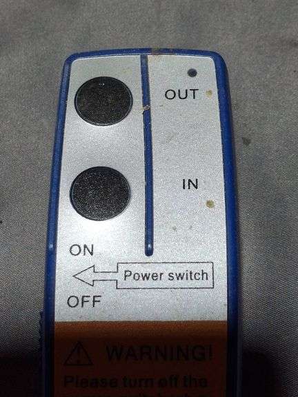 Pair of Blue Remote Control Units with Power Switch and Belt Clips ...