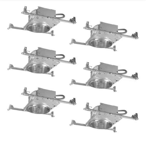 HALO 6 in. Aluminum Recessed Lighting Housing for New Construction ...