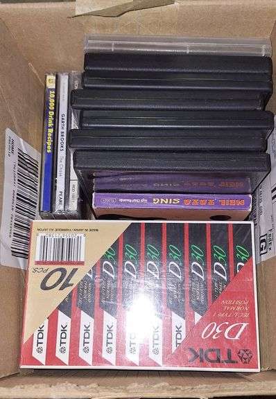 Audio Cassette Tapes, Compact Discs, and Blank TDK D-90 Tapes - Metzger ...