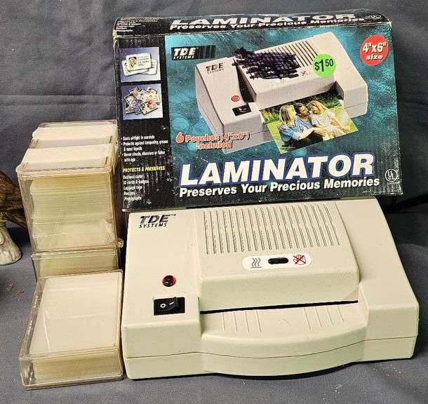 HomeCo Figurines and TDE Laminator with Laminating Sheets - Metzger ...