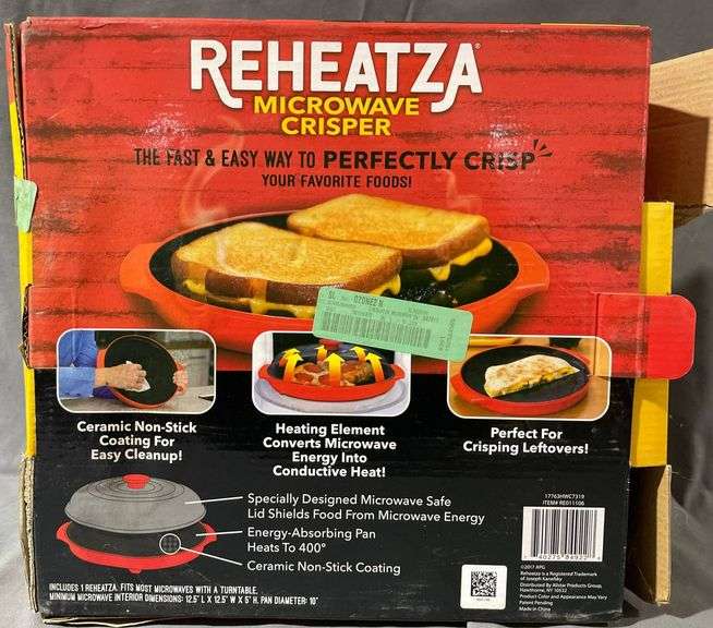 Reheatza Microwave Crisper with Ceramic Non-Stick Coating - Metzger ...