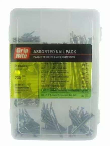 Grip-Rite 2-1/2 In. X 12-1/2-Gauge 8-Penny Exterior Galvanized Steel ...