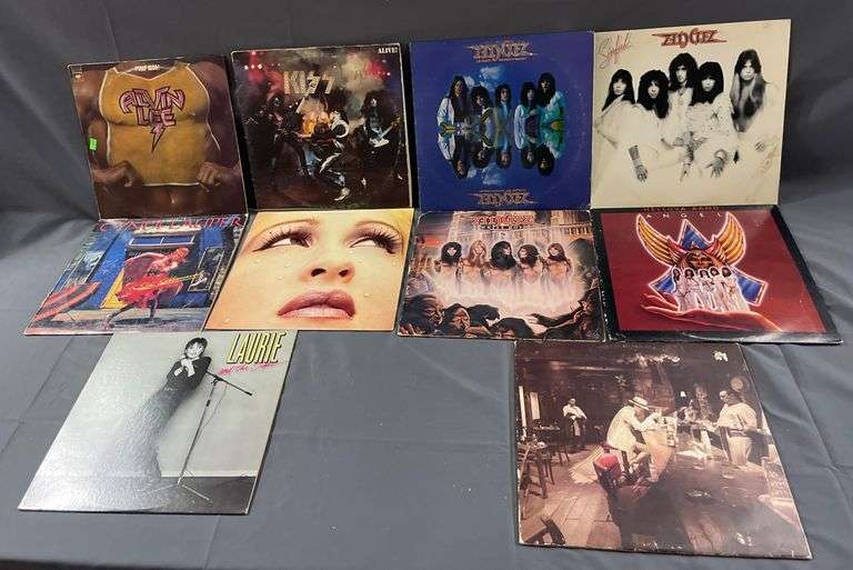 10 Assorted Vinyl Records Featuring Rock and Pop Artists - Metzger ...