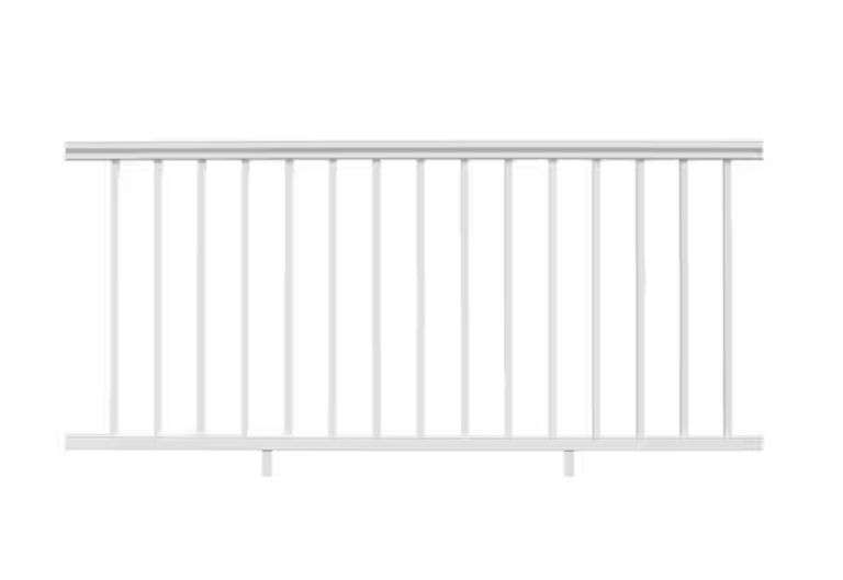 NewTechWood Allure 96 in. x 36 in. White Aluminum Preassembled Railing ...