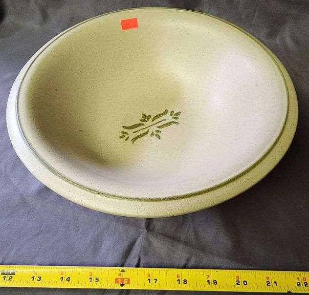 Haeger USA No. 8327 Stoneware Bowl With Floral Motif - Metzger Property ...