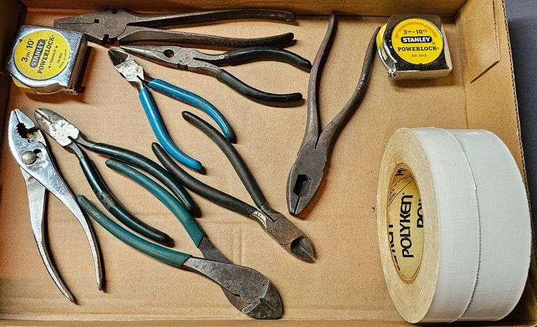 Hand Tools and Accessories Including Pliers, Tape Measures and Adhesive ...