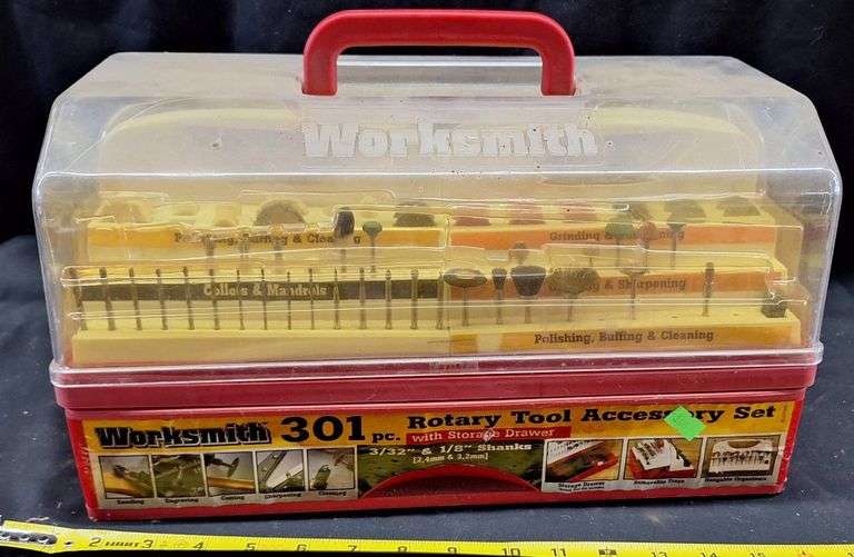 Workbench 301 Rotary Tool Accessory Set with Case - Metzger Property ...